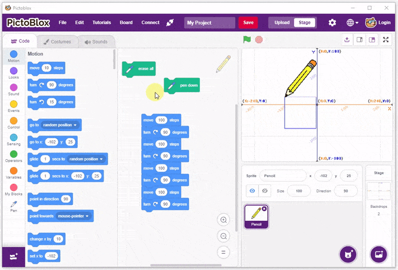 Introduction au code : Script – KIDSHAKER