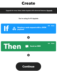 IFTTT Webhooks - Blocks, Python Functions, Projects | PictoBlox Extension
