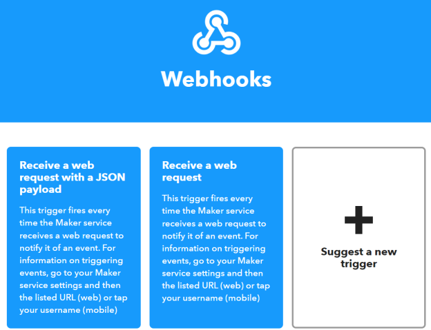 IFTTT Webhooks - Blocks, Python Functions, Projects | PictoBlox Extension