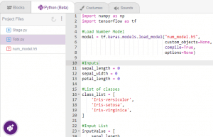 Number Classifier and Regression (ML) - Blocks, Python Functions, Projects | PictoBlox Extension