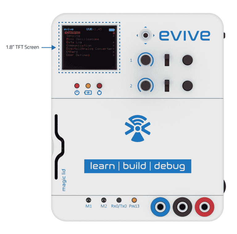 Control evive's TFT Display with PictoBlox | evive