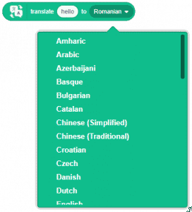 Translate - Blocks, Python Functions, Projects | PictoBlox Extension