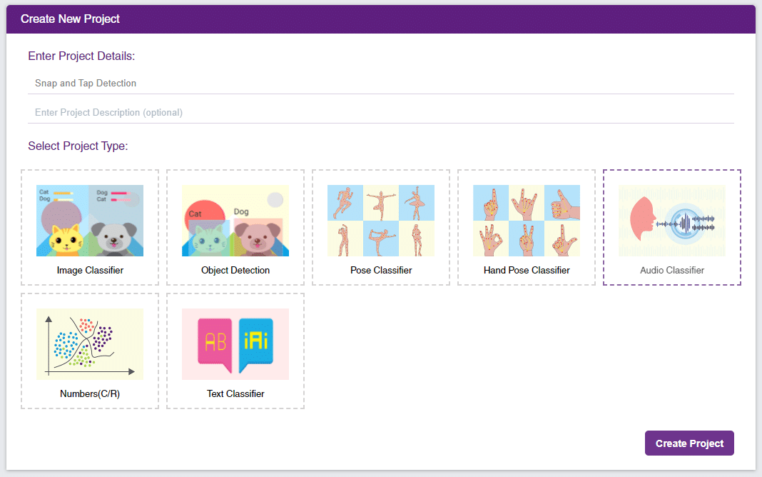 Getting Started With Audio Classifier In Block Coding Stempedia Education 3297