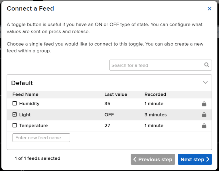 Adafruit IO - Get Data | Remote Controlled Light - Example Project