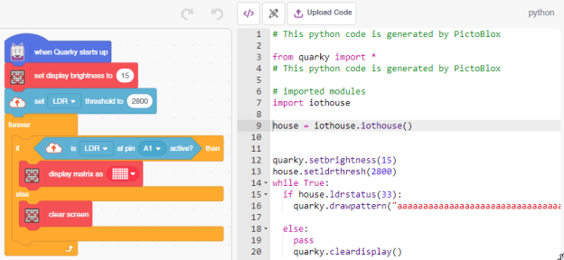 Automatic Light Control with LDR Sensor - Example Project
