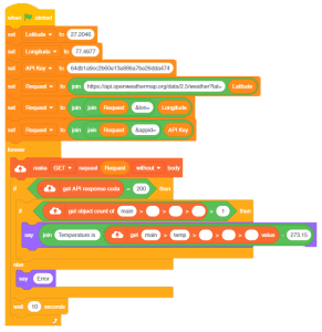 HTTP Request For Weather Data - Example Project