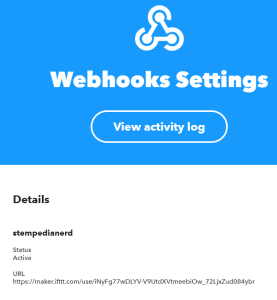 IFTTT Webhooks - Blocks, Python Functions, Projects | PictoBlox Extension