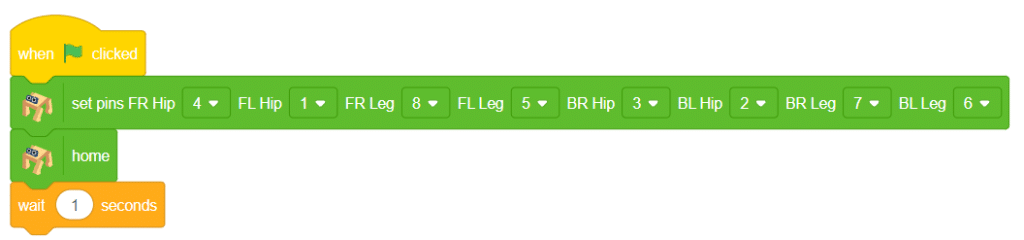 Control Quadruped Predefined Motion - Example Project