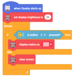 Program Quarky Tactile Switches with Pictoblox