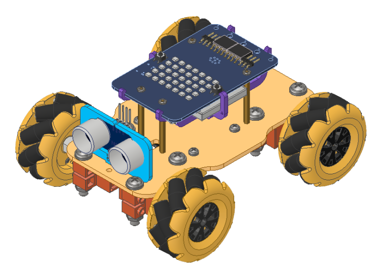 Assembling the Basic Quarky Mecanum Wheel Robot with Gripper