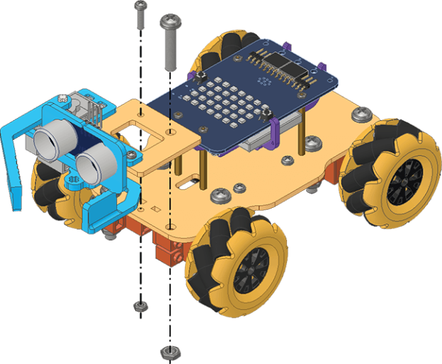 Assembling the Basic Quarky Mecanum Wheel Robot with Gripper