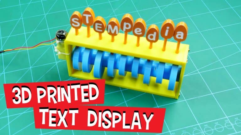 DIY 3D Printed Text Display - STEMpedia Projects