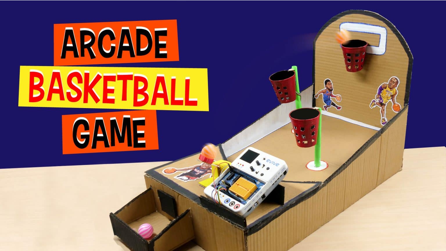 How to make NBA Basketball Board Game using Cardboard