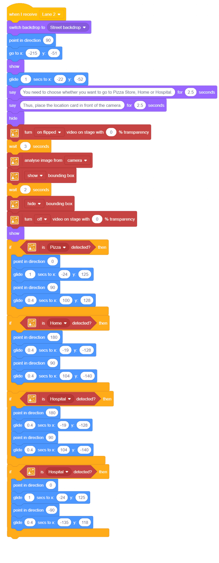 Xe tự lái (tự hành) trong PictoBlox sử dụng tiện ích mở rộng thẻ nhận ...