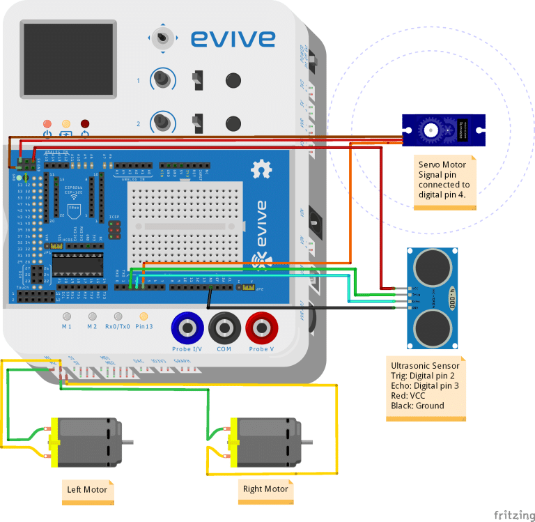 How to make an Obstacle Avoiding Robot using Ultrasonic Sensor ...