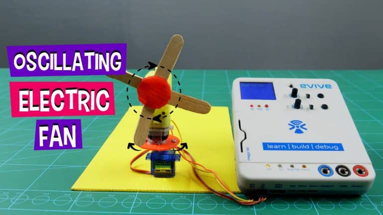 Make Oscillating Electric Table Fan using a DC and a Servo Motor - DIY ...