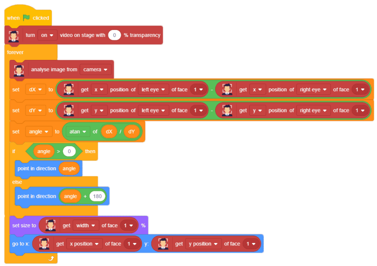 Make Your Own Face Filters in PictoBlox Using the Face Detection - STEMpedia Projects