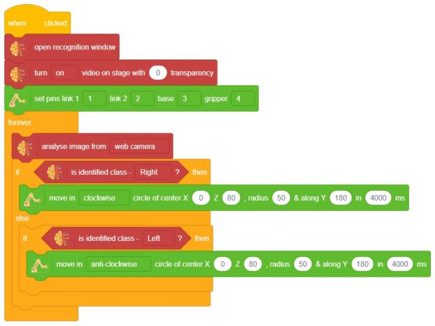 Gesture Controlled Robotic Arm With Machine Learning - Example Project