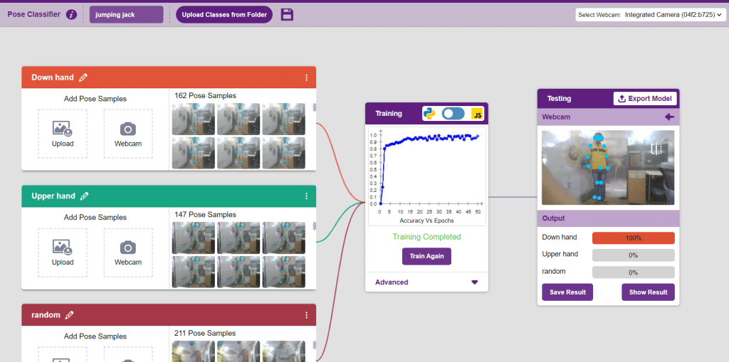 Jumping Jack Counter Bot Using Pose Classifier In Ml Environment