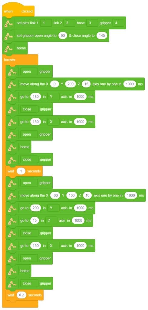 Introduction to Automatic Robotic Arms - Example Project