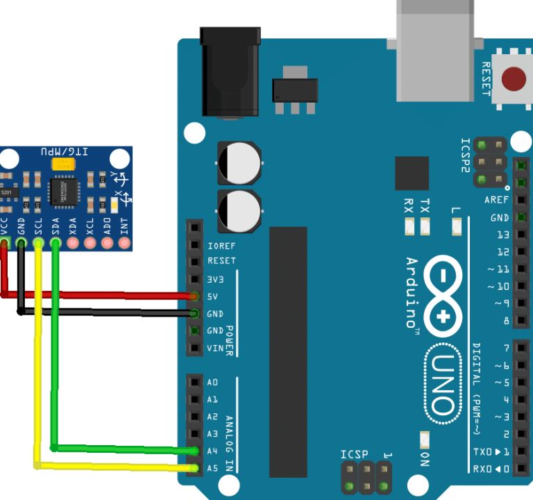 Interfacing MPU6050 Accelerometer with Arduino - Example Project