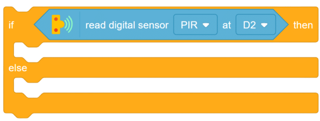 Interfacing Motion sensor with Quarky - Example Project
