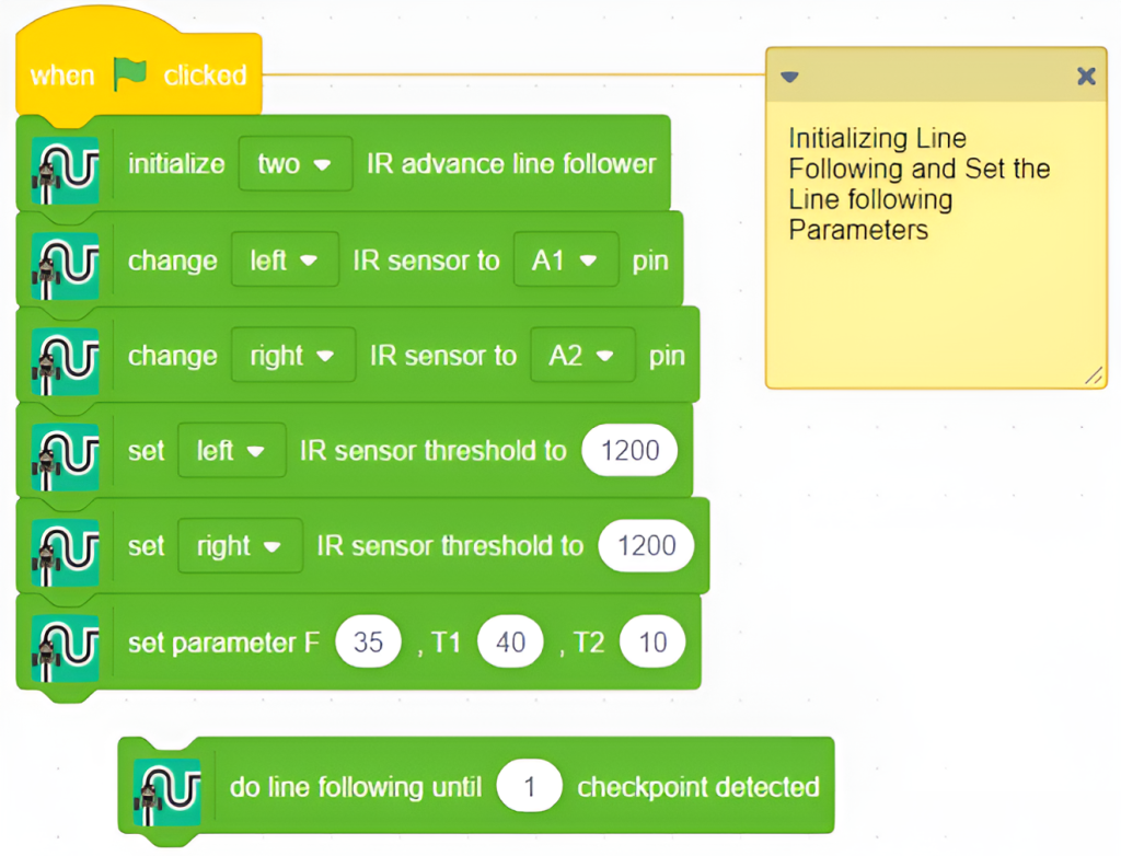Two IR Line Following using an external IR sensor and quarky without ...