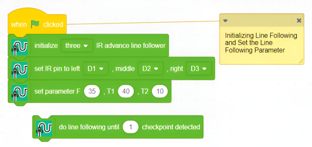 Three IR Line Following using an external IR sensor and quarky without ...